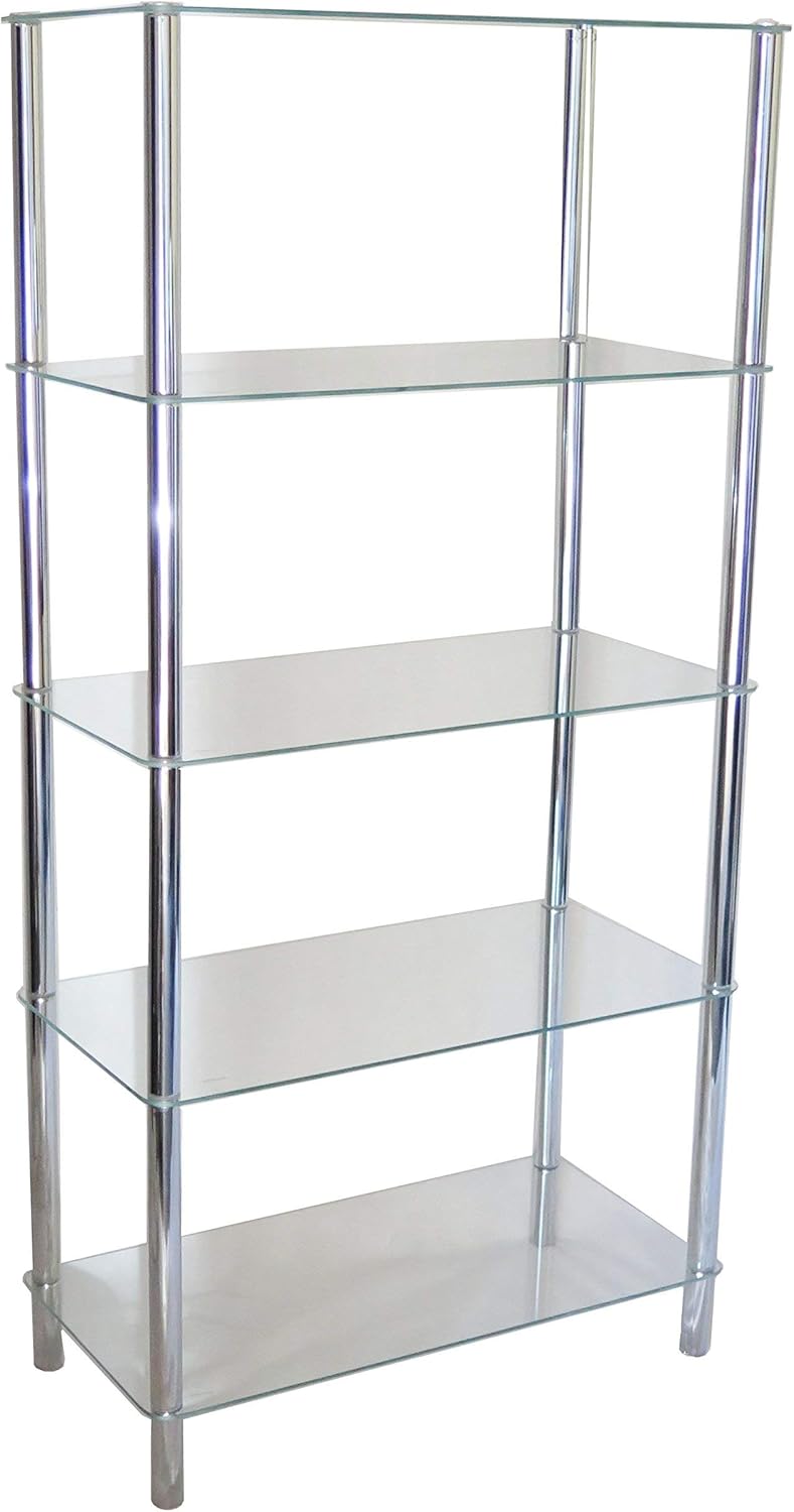 ASPECT Contour 5-Tier Shelving Display Unit, 70 x 35 x 141 cm : Amazon ...