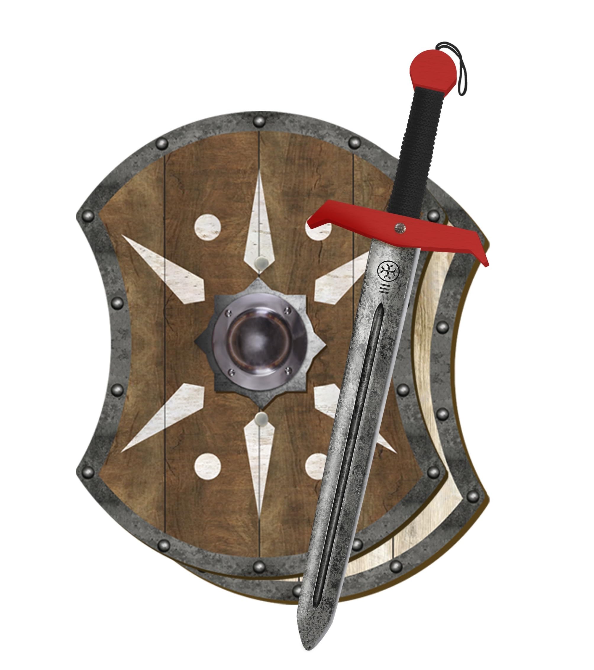Viking Lord Shield Sword Weapon Set