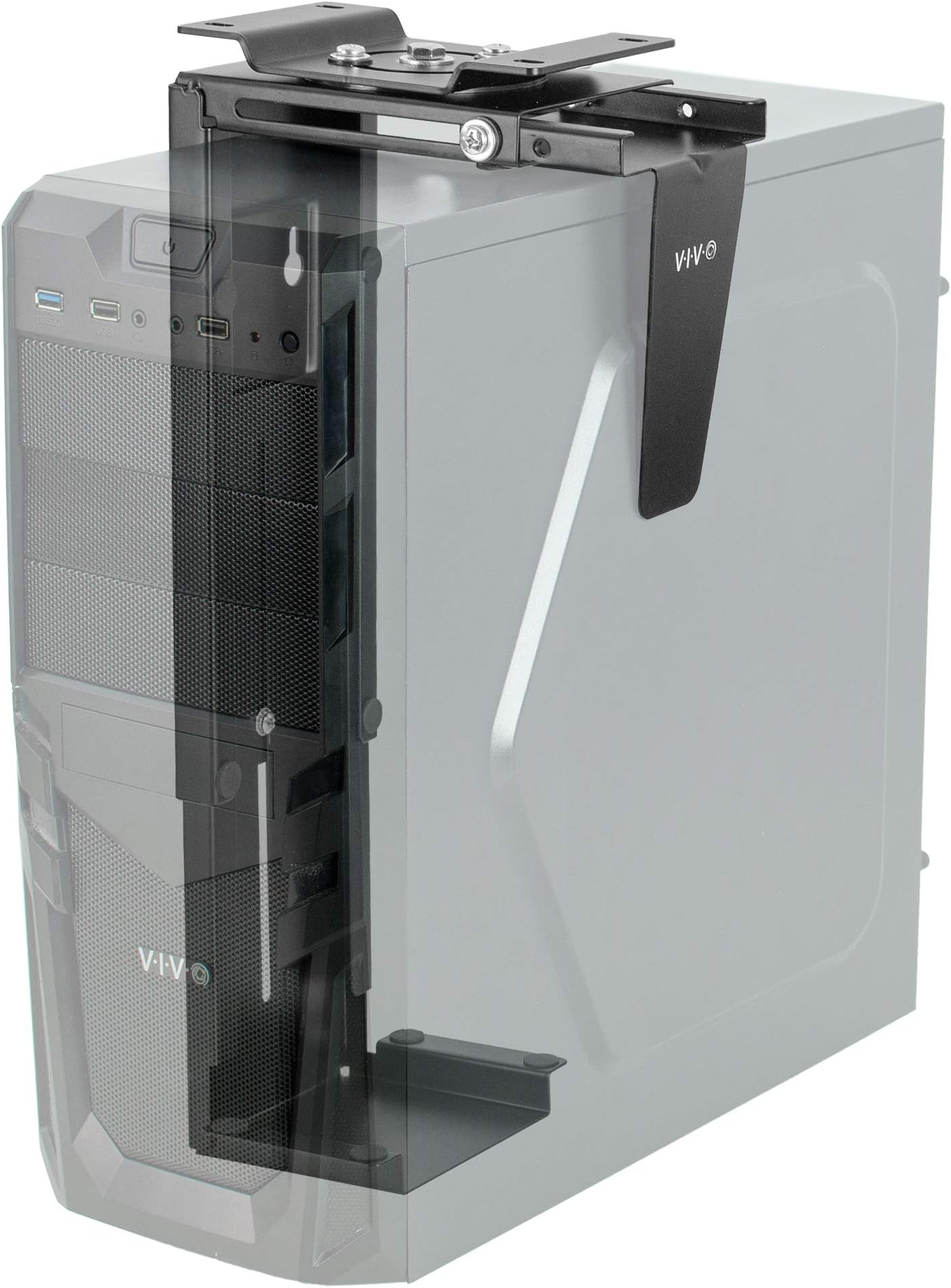 Amazon.com: VIVO Adjustable Under Desk and Wall PC Mount, Computer Case ...