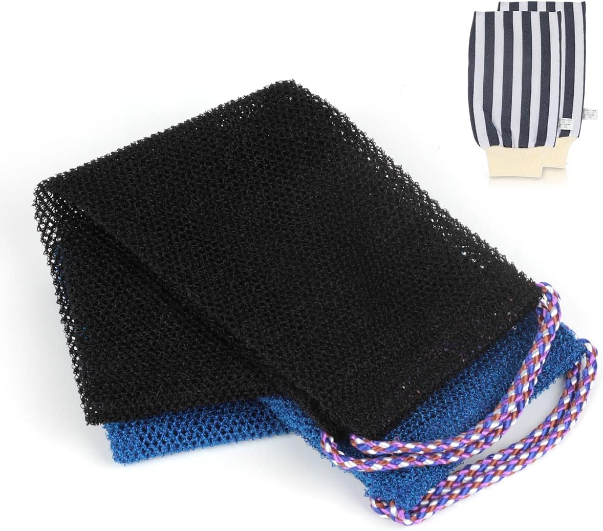 Amazon.com : Exfoliating Back Scrubber for Shower Bath: 4 Pcs Body ...