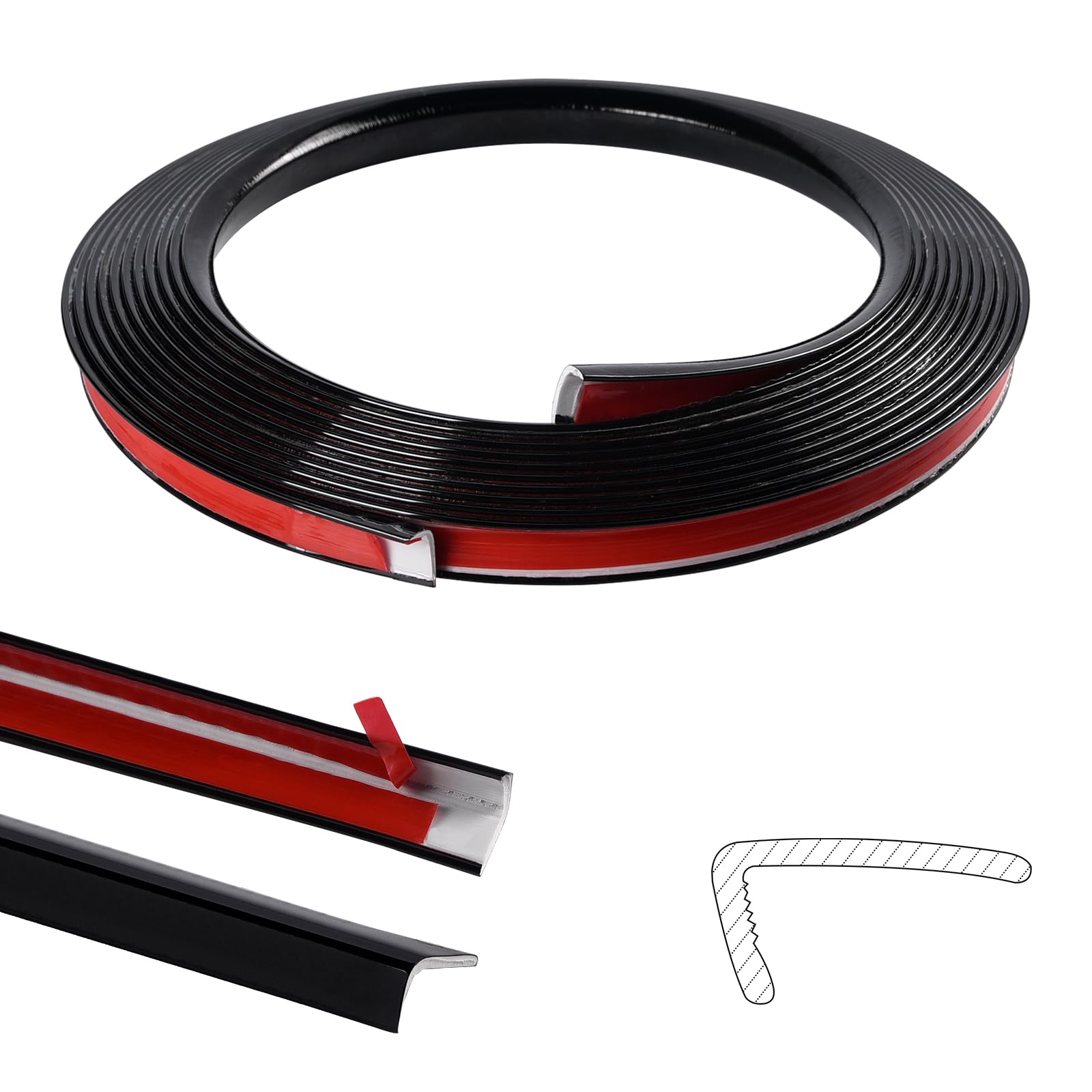 6m 20ft Vinyl Outside Corner Trim Flexible Corner Angle Trim ...