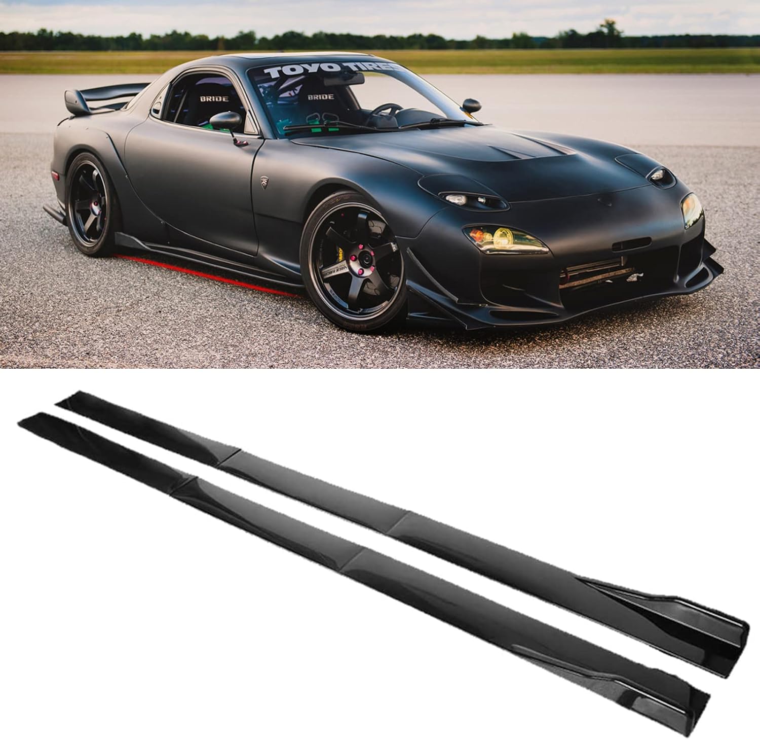 Amazon.com: New Rocker Panels 6PCs Universal Car Body Styling Side ...