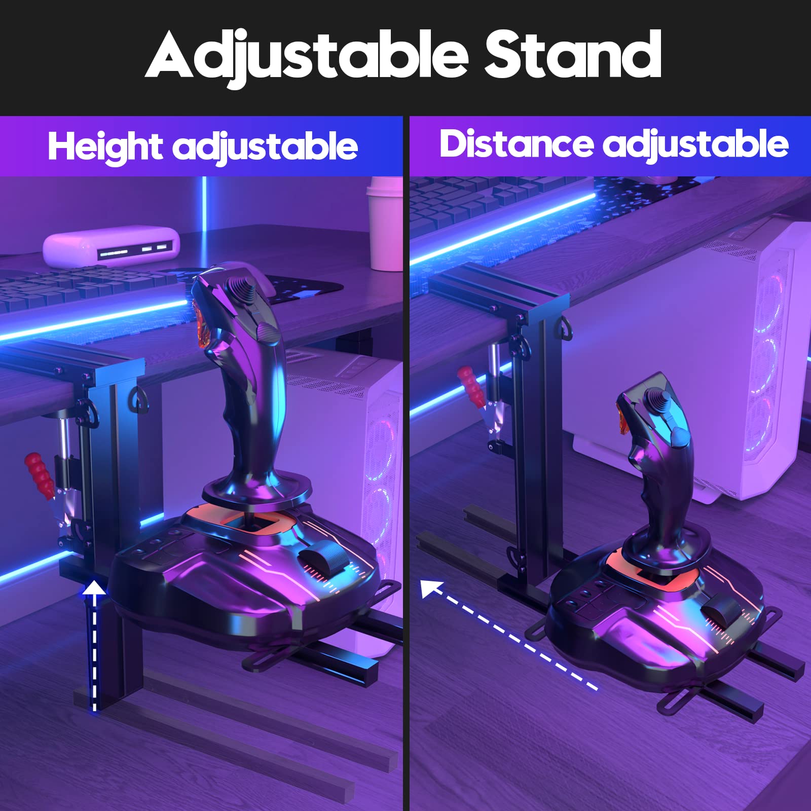 Snapklik.com : Hotas Mount For Logitech X56,X52,X52 Pro, Throttle And ...