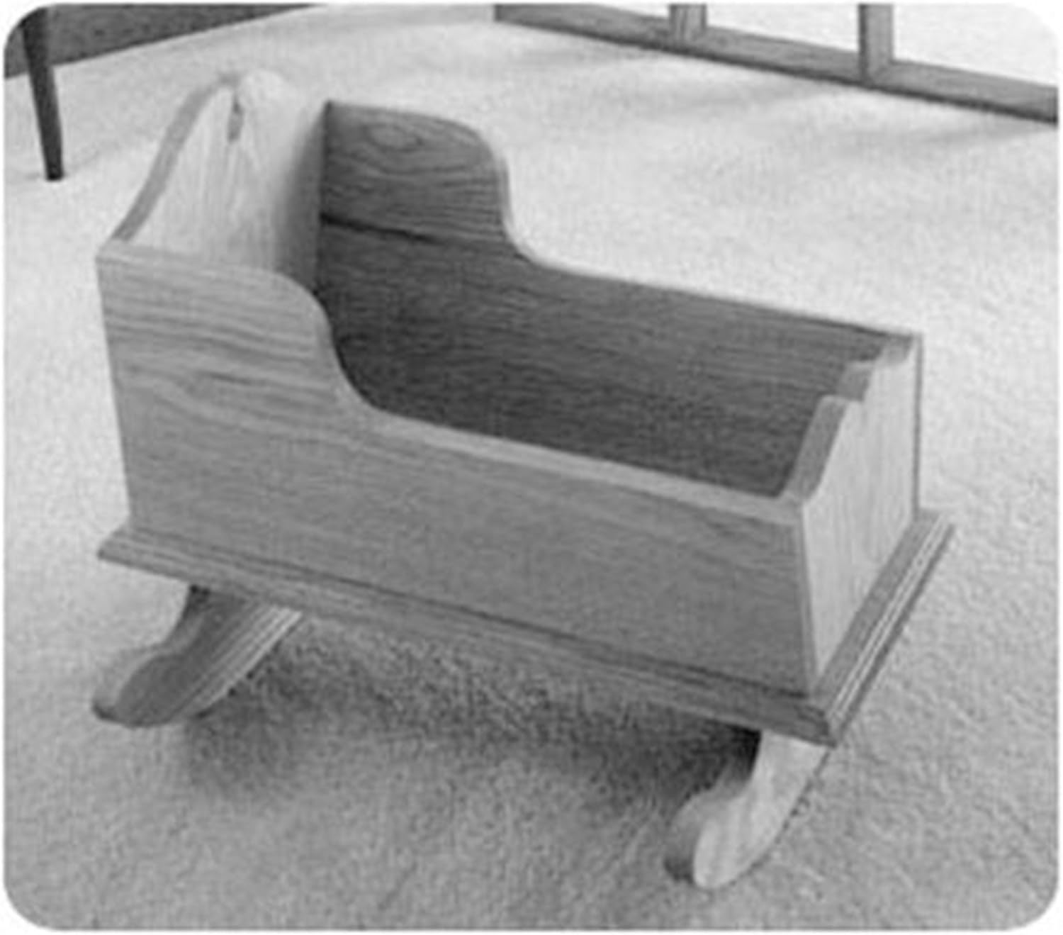 Woodcraft Project Paper Plan To Build Easy Doll Cradle - Material Not ...