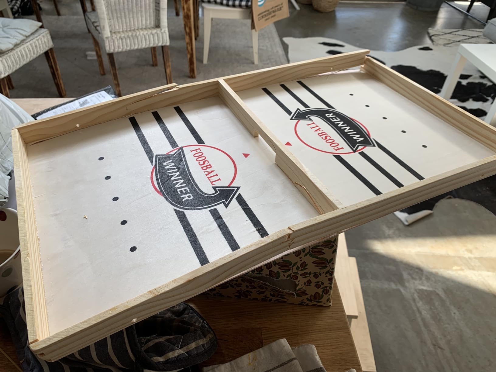 Large Sling Puck Game, Foosball Winner Board Game, Wooden Hockey Table ...