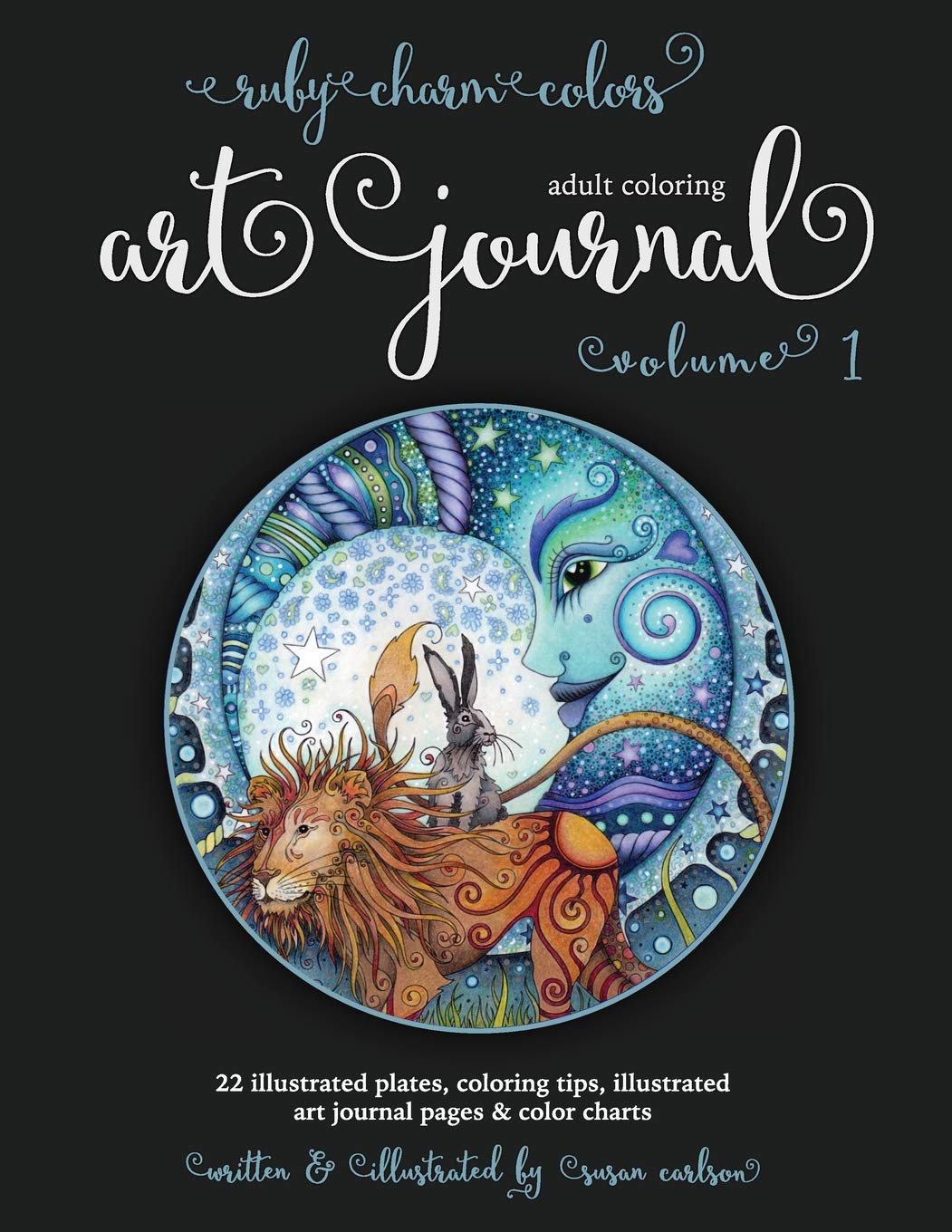 Amazon.com: Ruby Charm Colors Adult Coloring Art Journal: Volume I ...