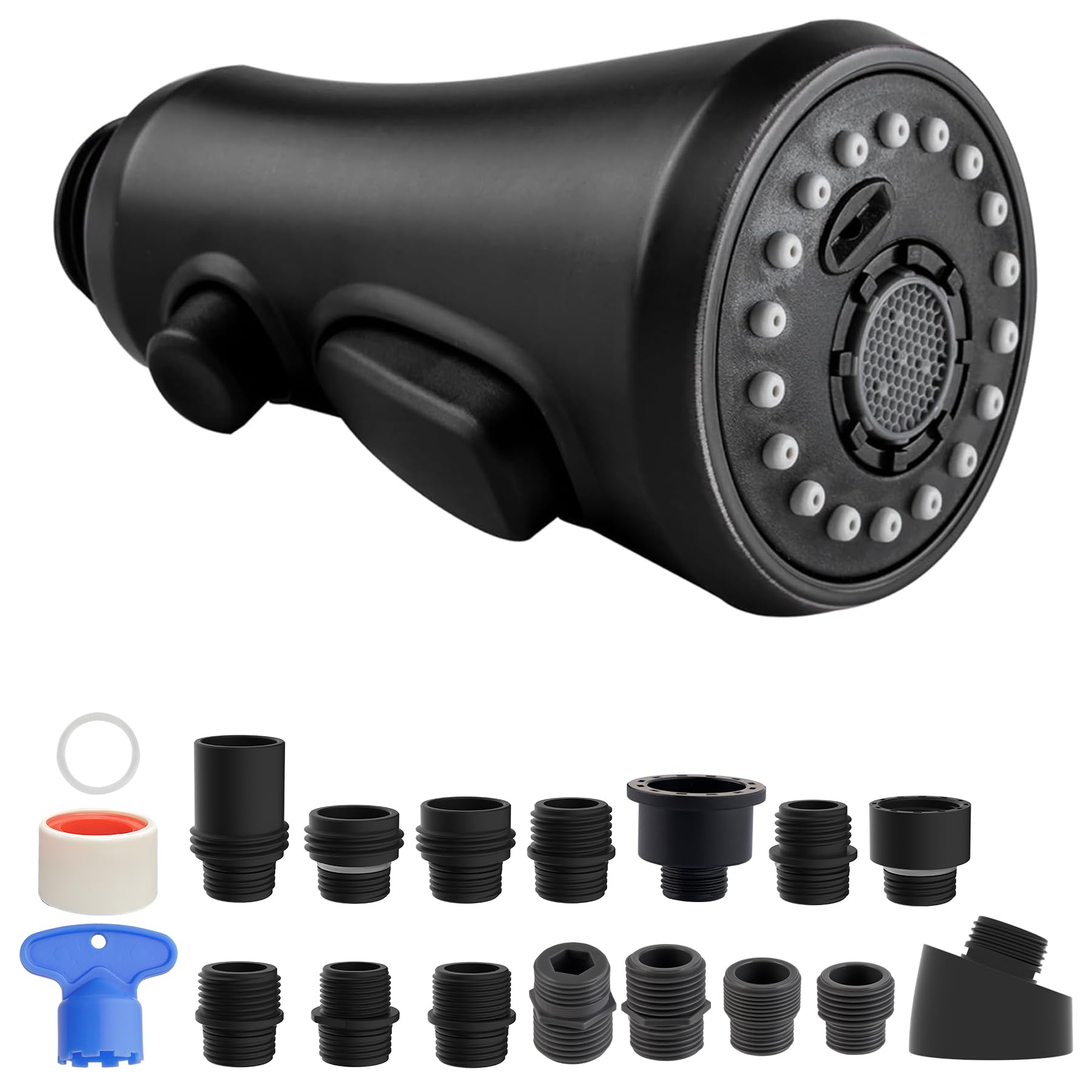 Pull Down Spray Head for Kitchen Faucet, 3-Function Kitchen Sink Spray ...