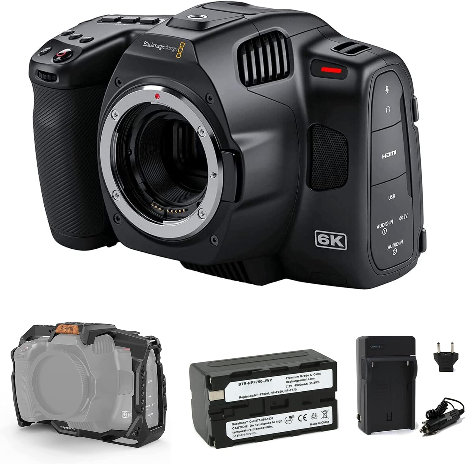 Amazon.com : Blackmagic 6K Pro Pocket Design Cinema Camera for Canon EF ...
