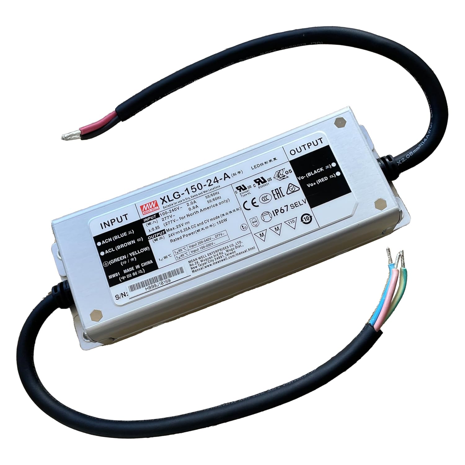 led Driver 24v Power Supply 150w | Super Compact Meanwell - 120-277V to ...
