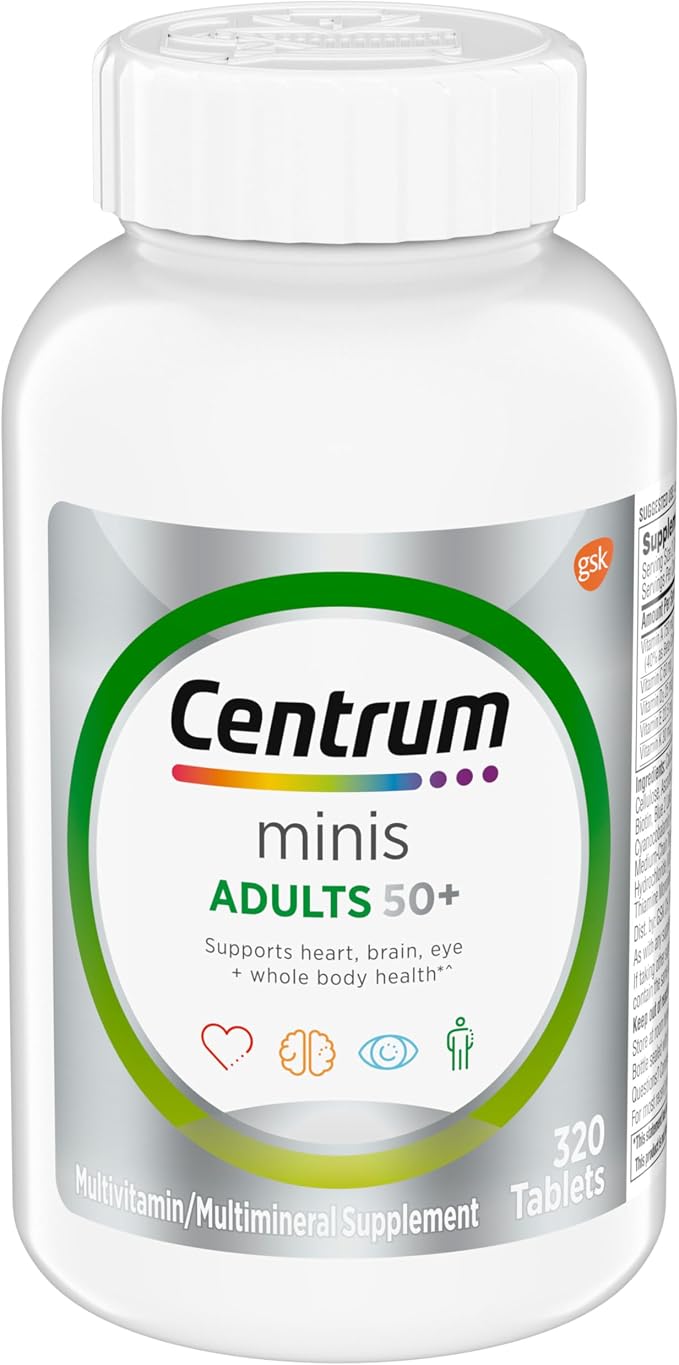 Amazon.com: Centrum Minis Silver Multivitamin Tablet for Adults 50 Plus ...