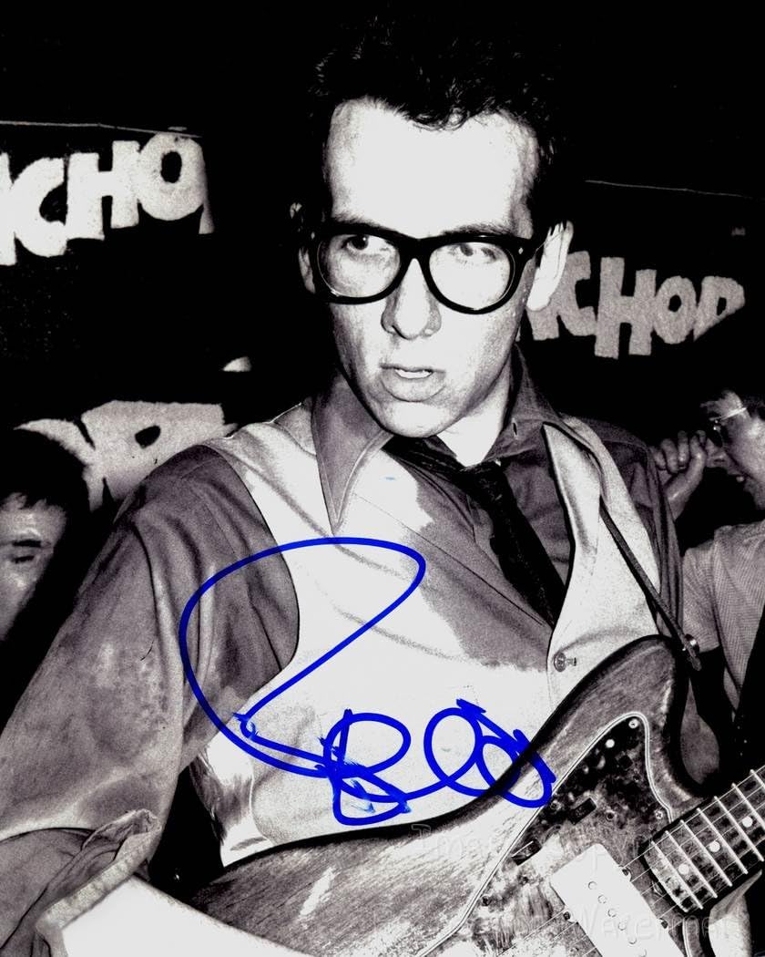 Elvis Costello Signed Autographed 8x10 Inch Photo Print at Amazon's ...