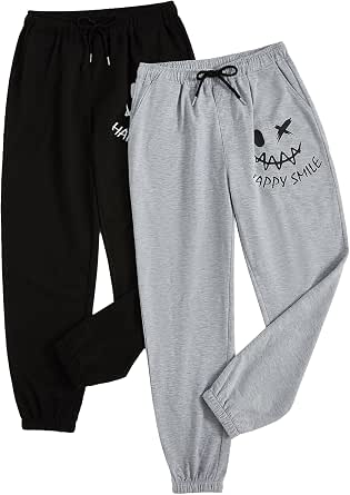 Amazon.com: GORGLITTER Men's 2 Piece Cartoon Graphic Joggers Workout ...