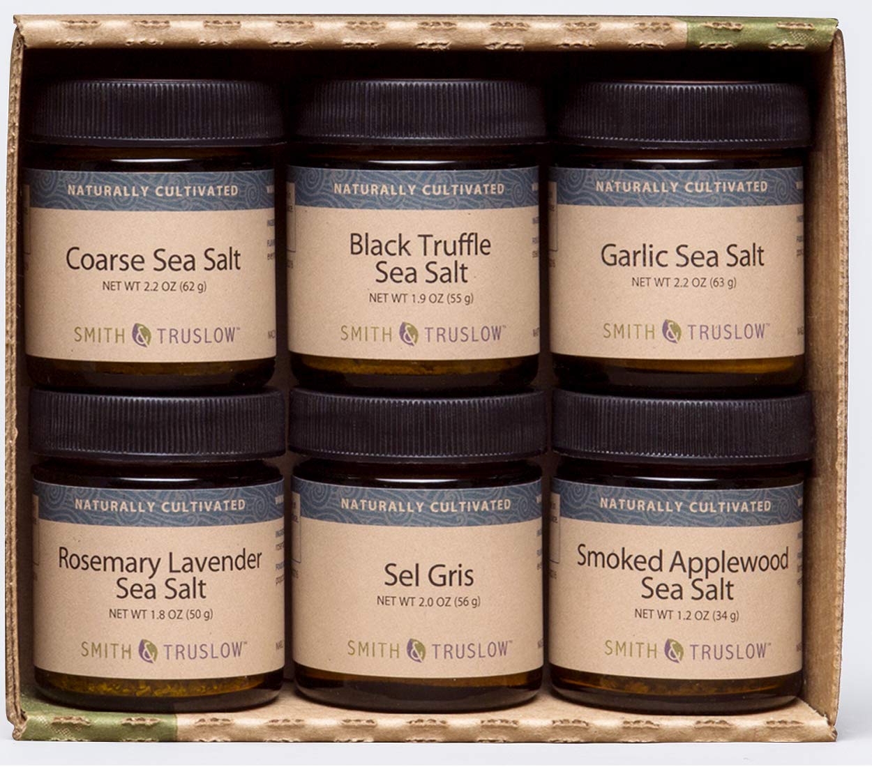 Amazon.com : Smith & Truslow Gourmet Seasoned Sea Salt Gift Set (6 Jar ...