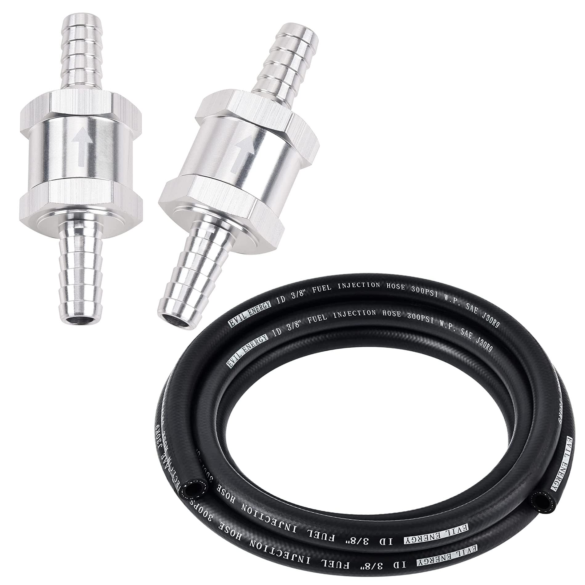 Amazon.com: EVIL ENERGY 3/8" Fuel Injection Hose 5FT 300PSI SAE 30R9 ...