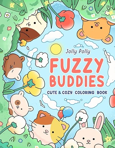 Amazon.com: My Fuzzy Friends: Cute Coloring Book for Adults and Kids ...