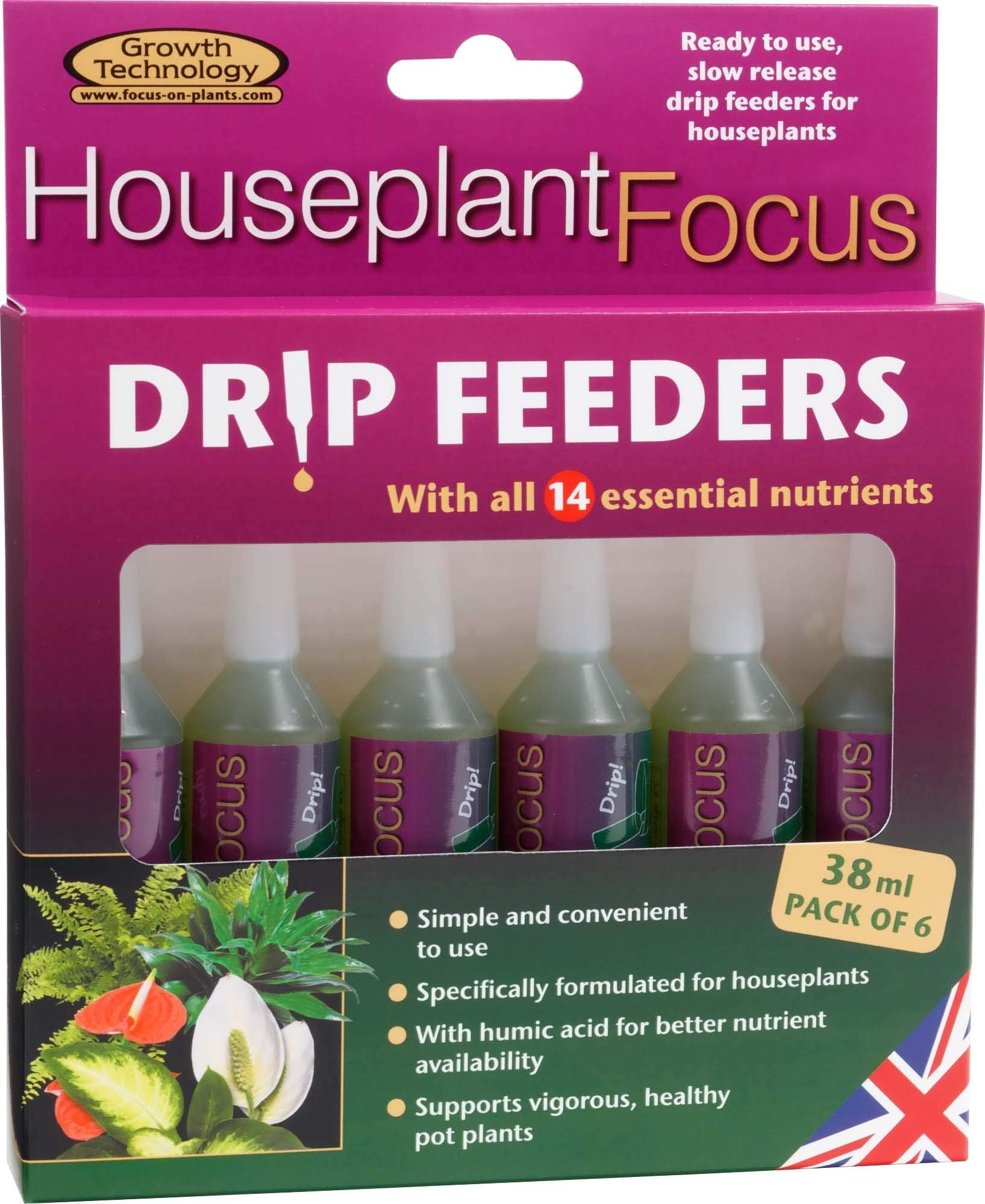 Baby Bio RTU 40ml Liquid Drip Feeders Plant Food 4 House Plants Pack x4 ...