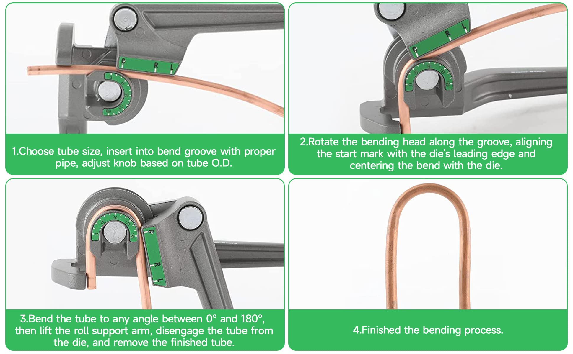 Snapklik.com : Tube Bender 1/4", 5/16", 3/8"