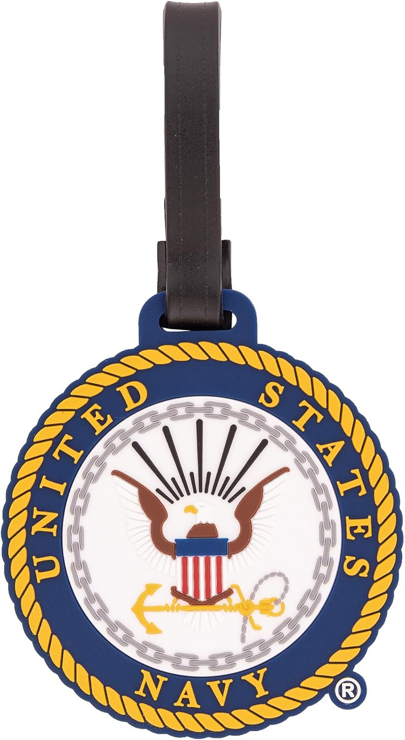 Amazon.com: Desert Cactus US Navy Luggage Tag Main Seal PVC ...