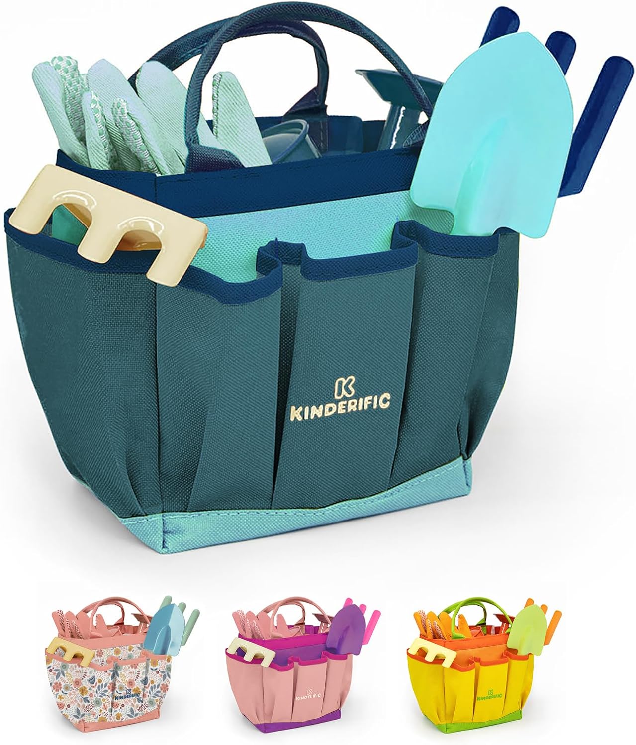 Amazon.com: Gardening Set, Tool Kit, for Kids, STEM, Includes Tote Bag ...