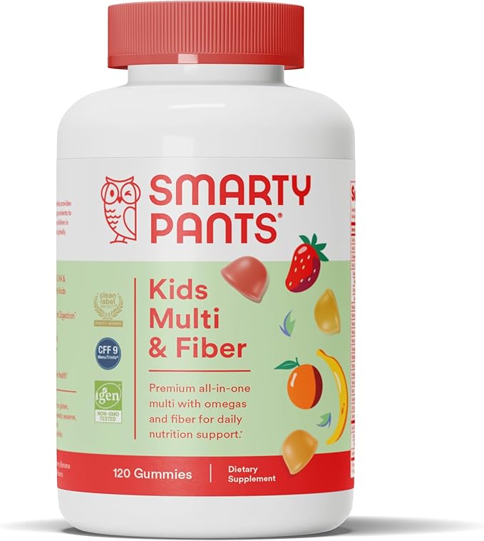 Amazon.com: SmartyPants Kids Multivitamin Gummies and Fiber Supplement ...