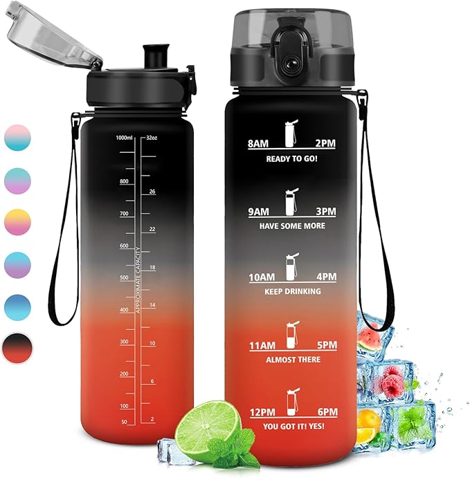 Water Bottle 1 Litre, Sports Water Bottle, Gym Water Bottle ...