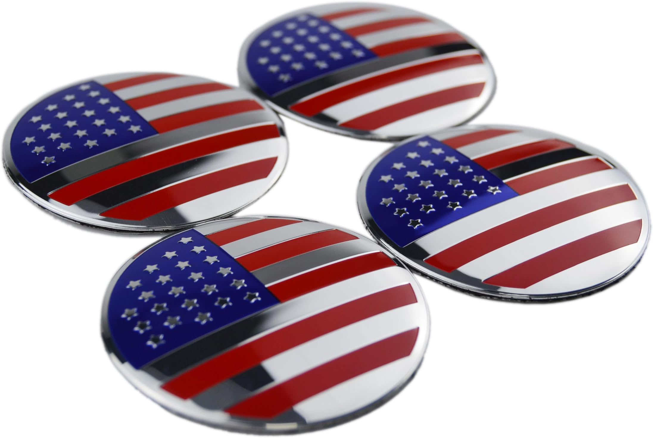 Amazon.com: 4 x 60mm 3D Domed Car Wheel Centre Center Rims Stickers ...