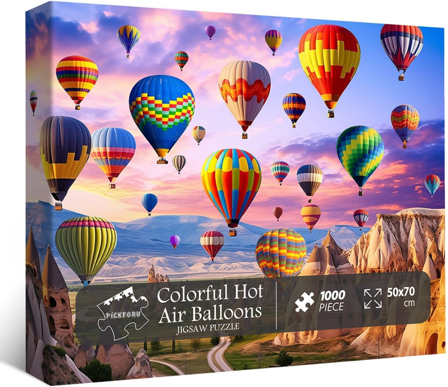 Amazon.com: Hot Air Balloon Puzzle for Adults 1000 Pieces, Landscape ...