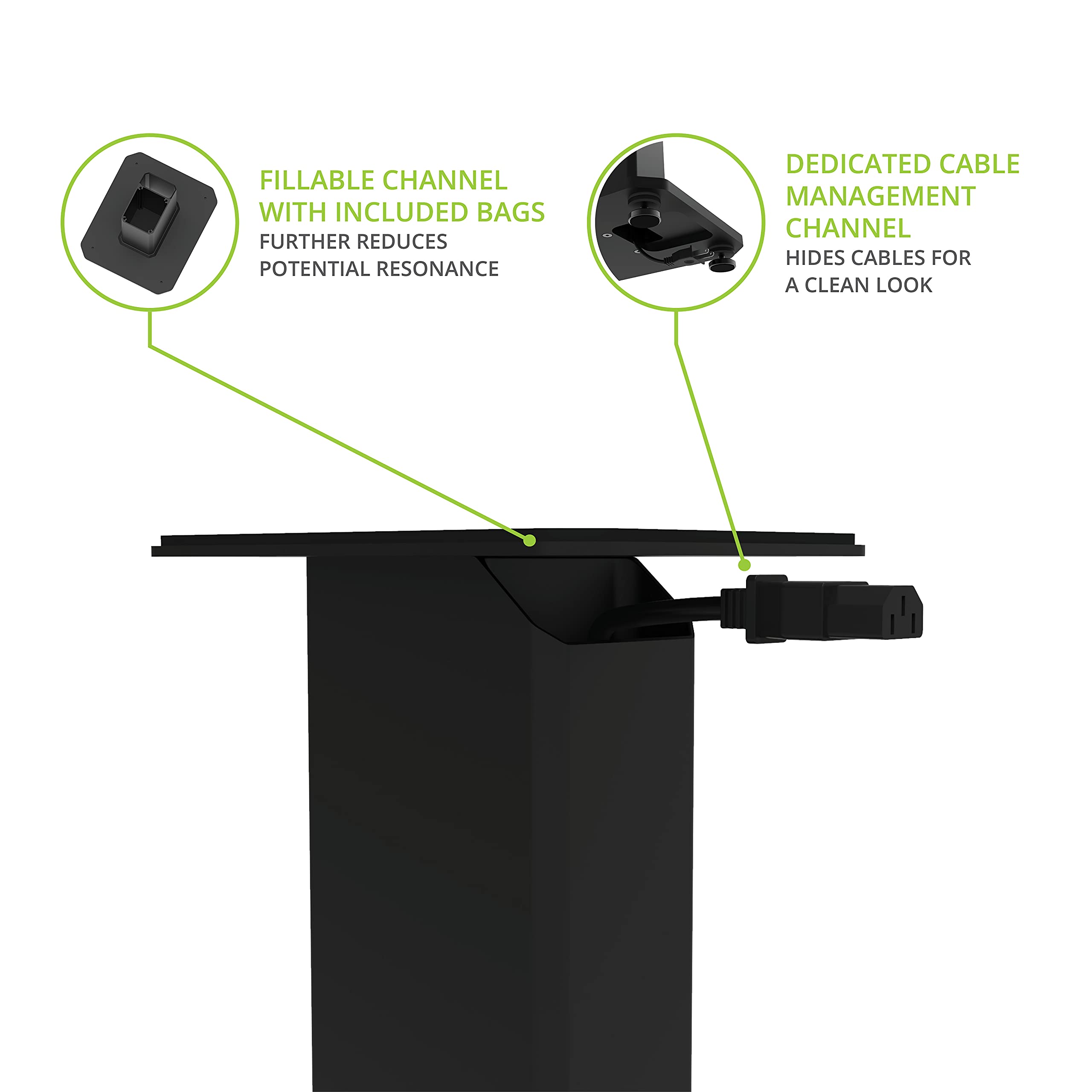 Snapklik.com : Kanto SX22 Universal Fillable Speaker Floor Stands For ...