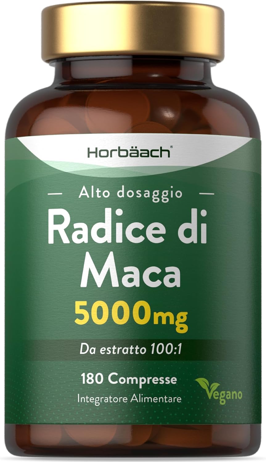 Maca Root Peruviana 5000 mg | 180 compresse vegane (non capsule ...
