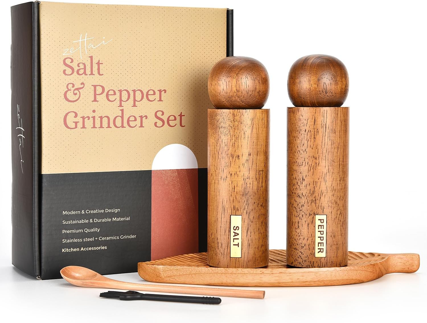 Amazon.com: Mud Pie Dot Enamel S P Grinder Set; 5" X 2 3/4" Dia: Home ...