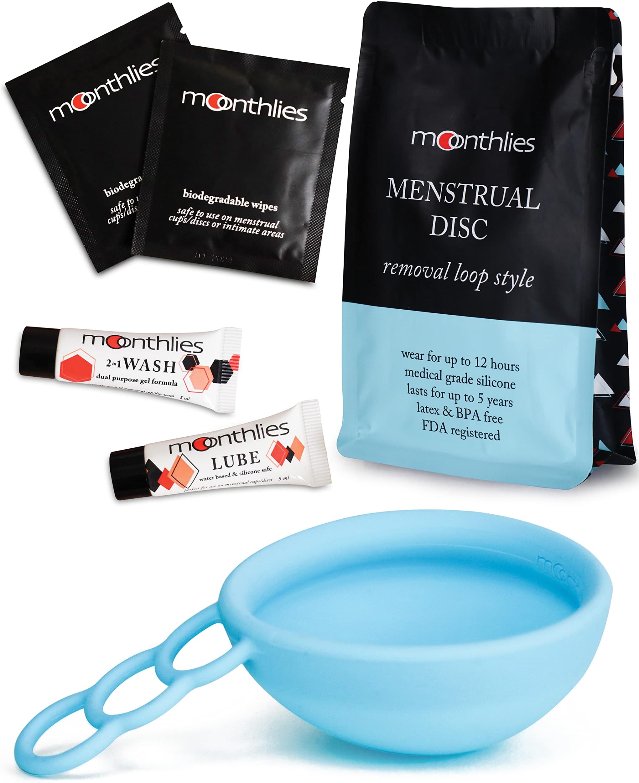 Amazon.com: MOONTHLIES Reusable Menstrual Disc | Period Disc with ...