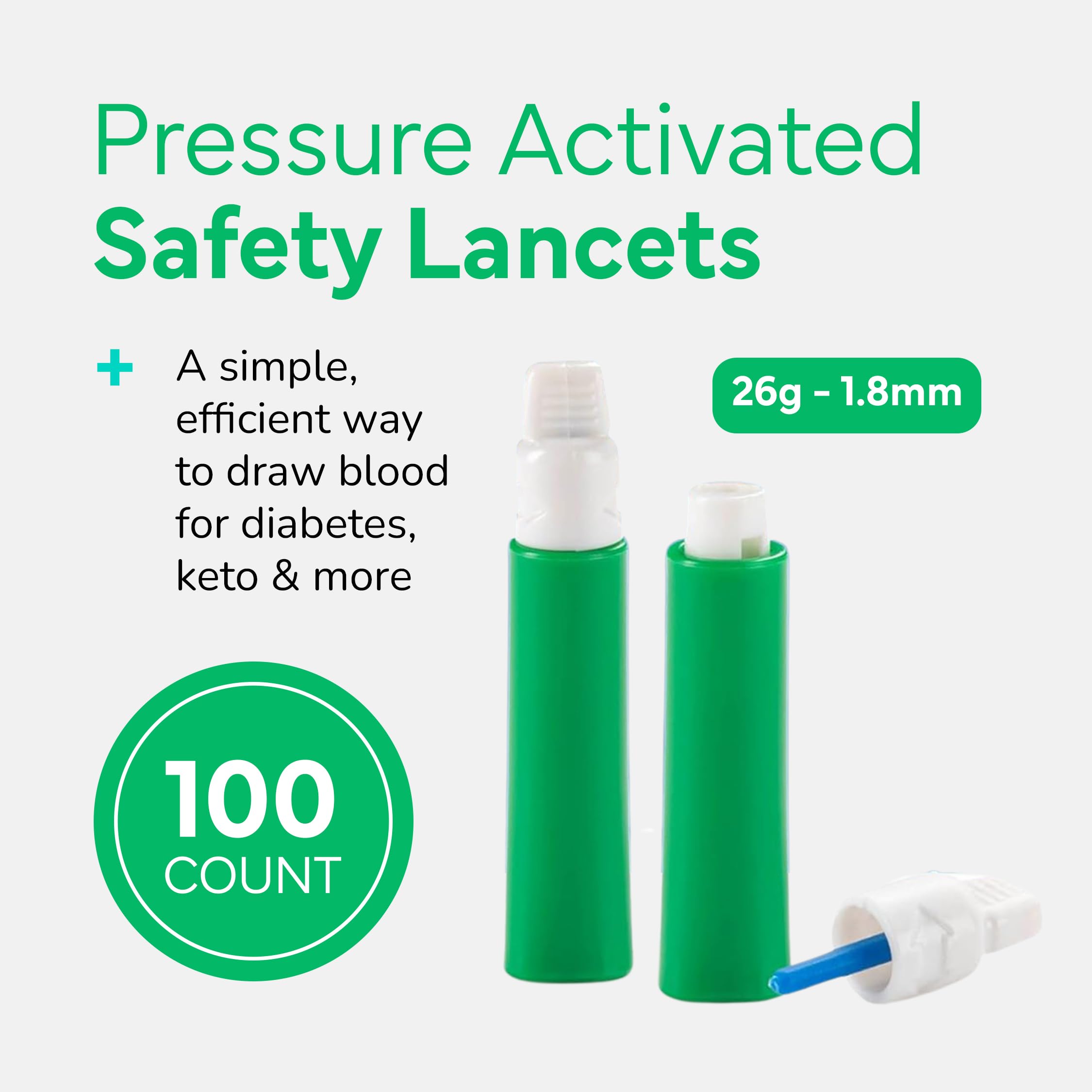 Snapklik.com : OWELL Safety Lancets 26G X 1.8mm 100 Count Gentle ...