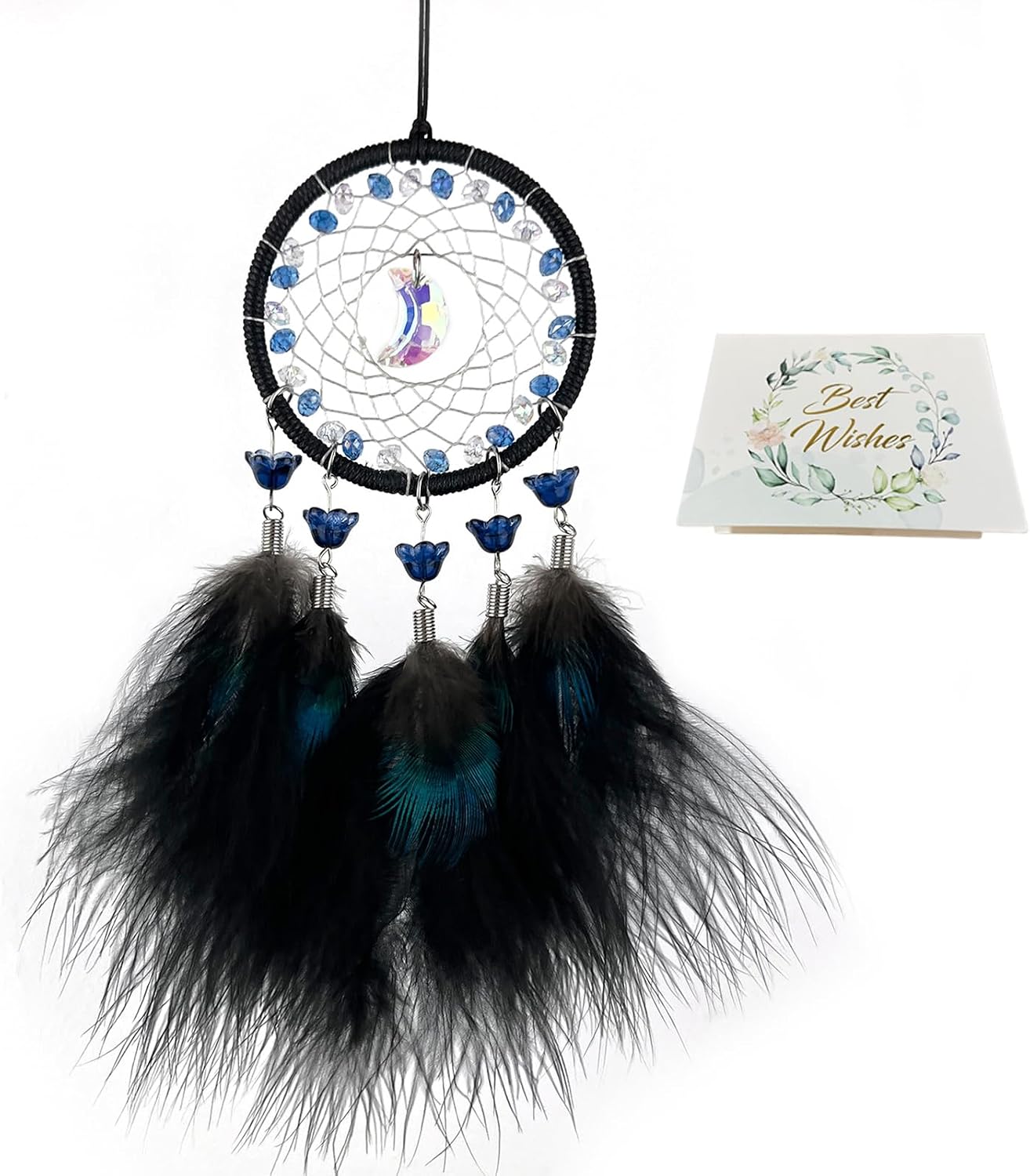 Decoraciones de plumas de pavo real, atrapasueños para colgar en el ...