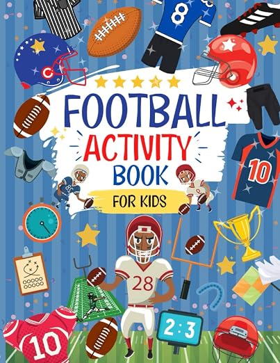 Football Activity Book For Kids: The Perfect Football Themed Workbook ...