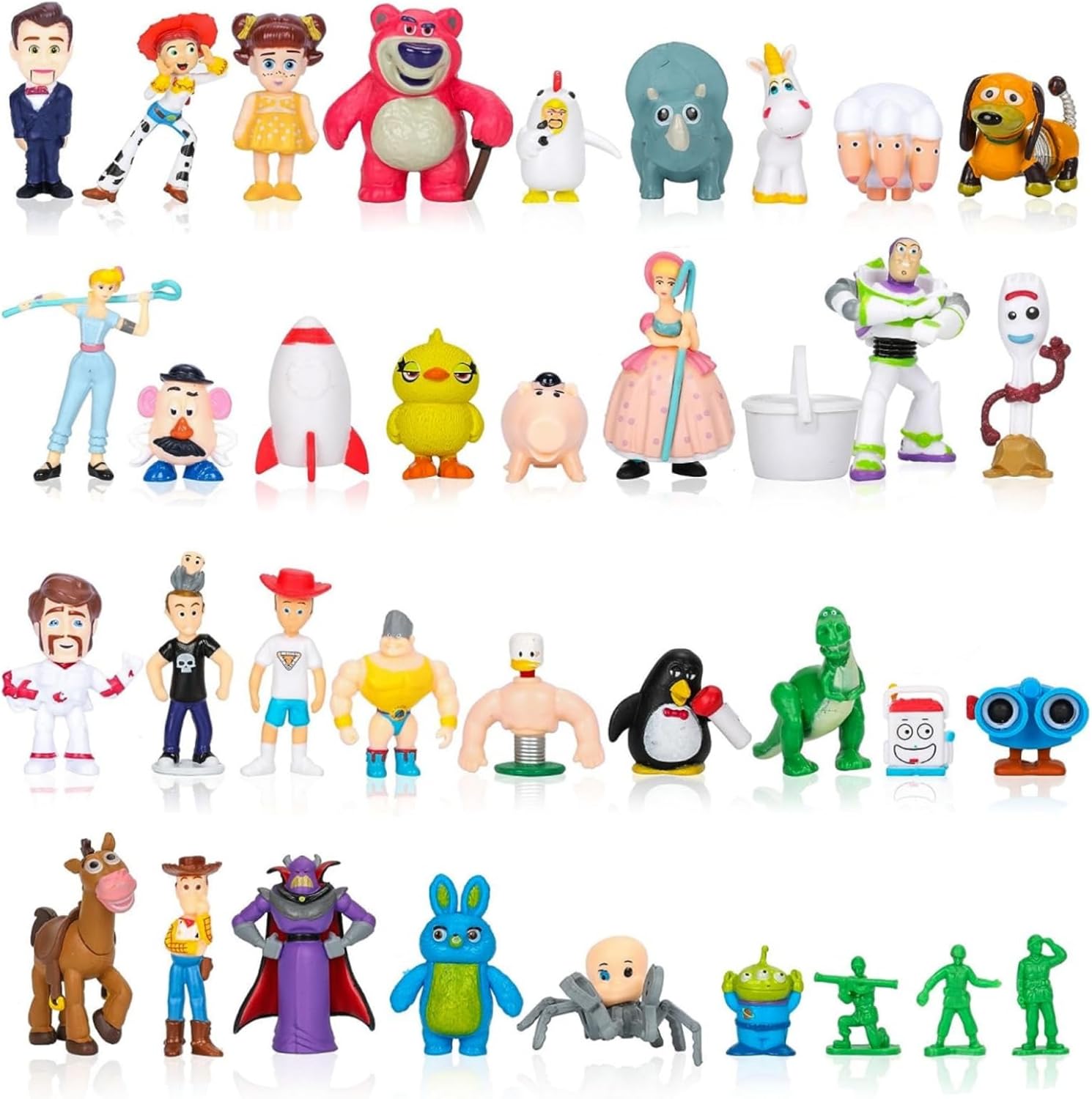 Amazon.com: MAXTED 36 Pack Story Action Figures Toys with Set Toy ...