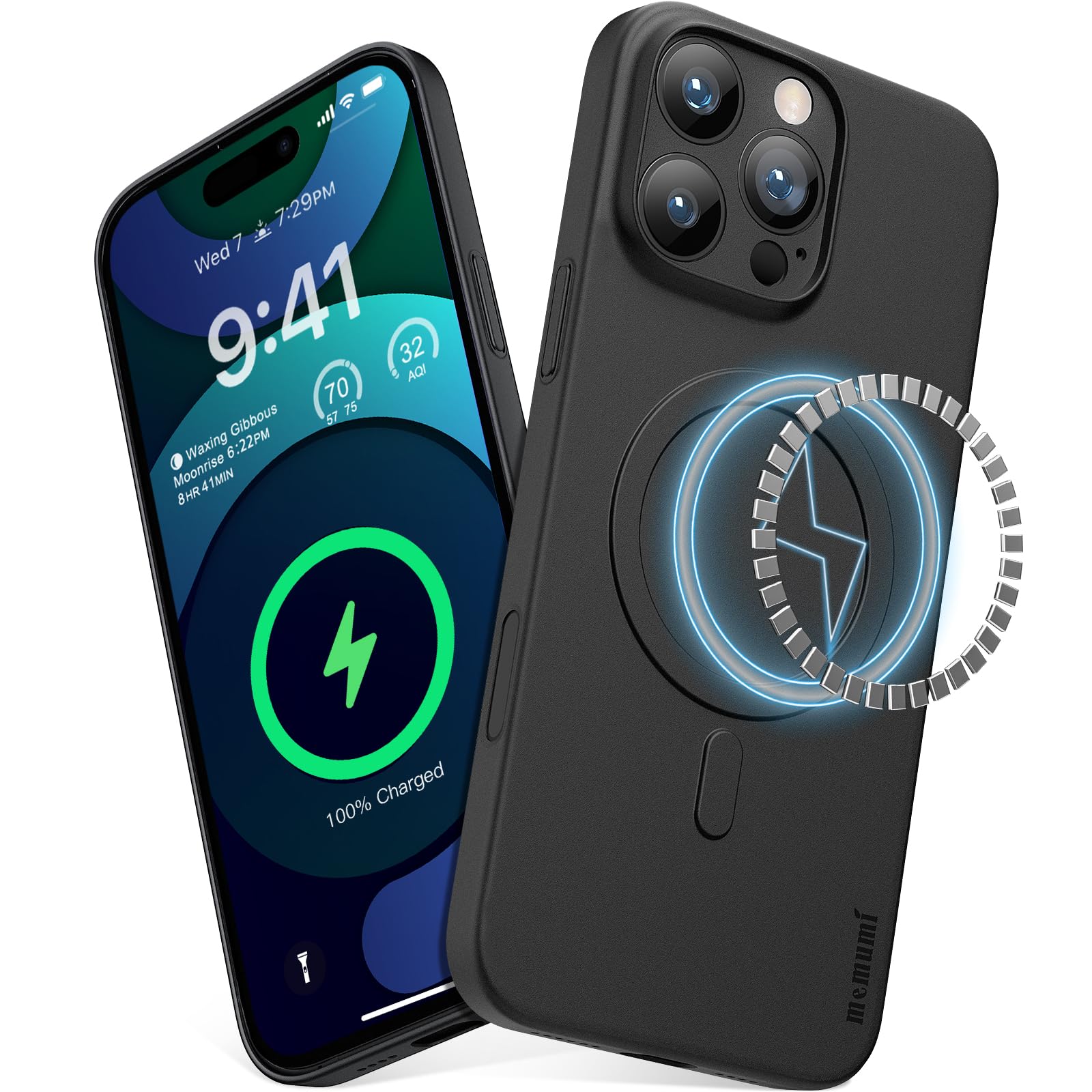 Amazon.com: memumi Ultra Thin with Magnetic Case for iPhone 16 Pro Max ...