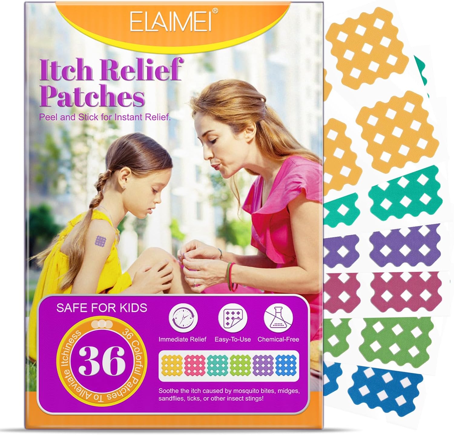 Itch Relief Patch, Mosquito Bite Relief Patch, Insect Bite Patch for ...