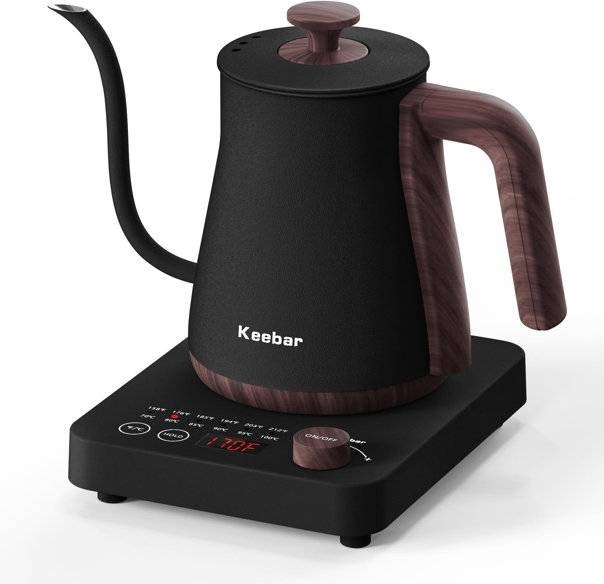 Amazon.com: Gooseneck Electric Kettle, Electric Kettle with 4 Variable ...