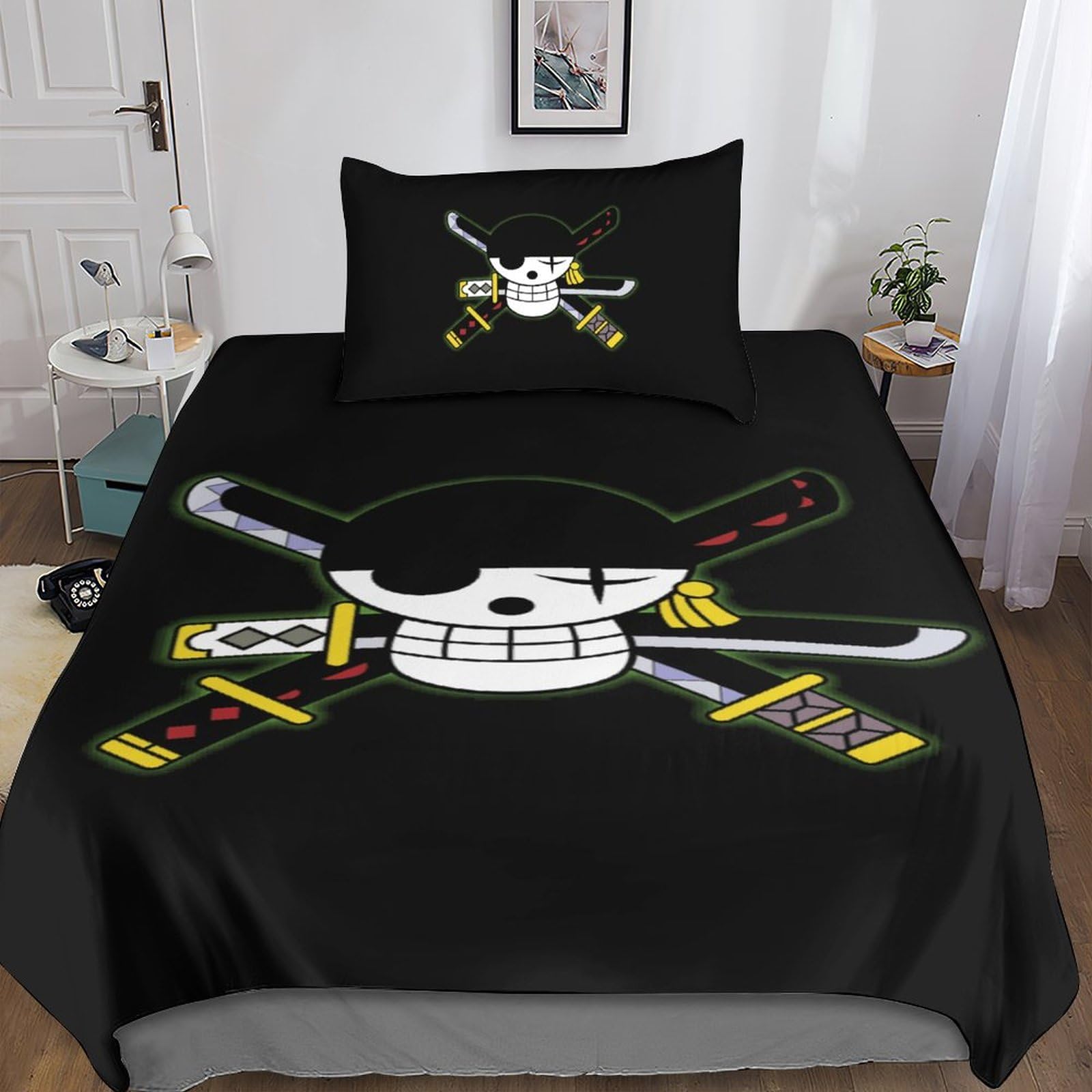 Parure de Lit One Piece Réversible, Housse de Couette 140x200 cm + Taie ...