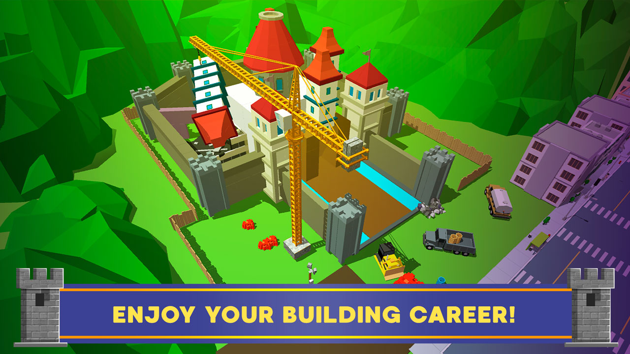 Heavy Construction Crew: Blocky Castle Building Simulator For Boys And ...