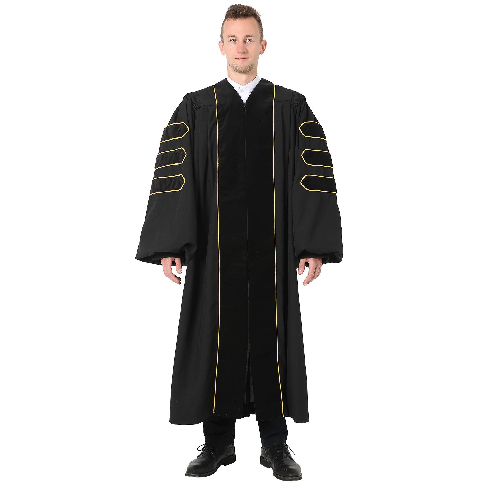 Buy Doctoral Graduation Gown for Faculty and Professor PhD Regalia with ...