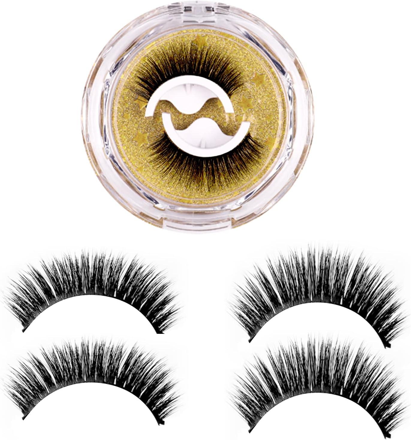 Amazon.com: Glamour Post Reusable Adhesive Eyelashes, Shopbeautylust ...