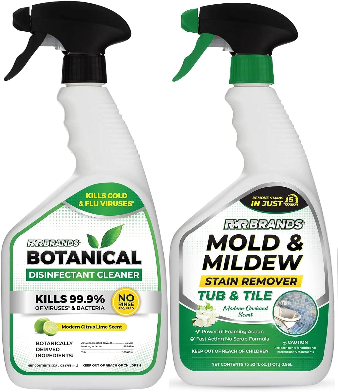 Amazon.com: RMR Brands All-Purpose Botanical Based Disinfectant Cleaner and RMR - Tub and Tile ...