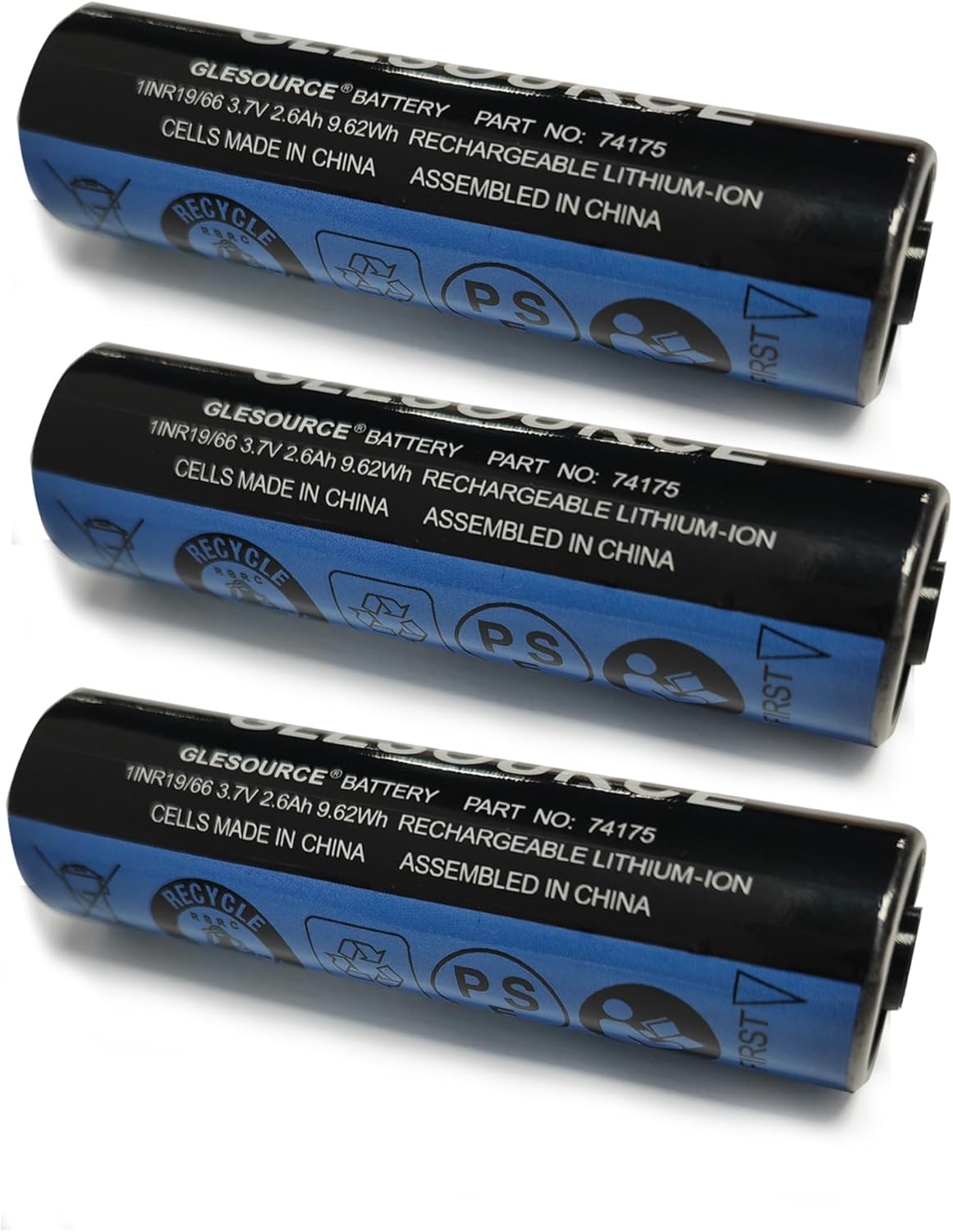Amazon.com: GLESOURCE 3.7V 2.6Ah Rechargeable 74175 Lithium-ion Battery ...