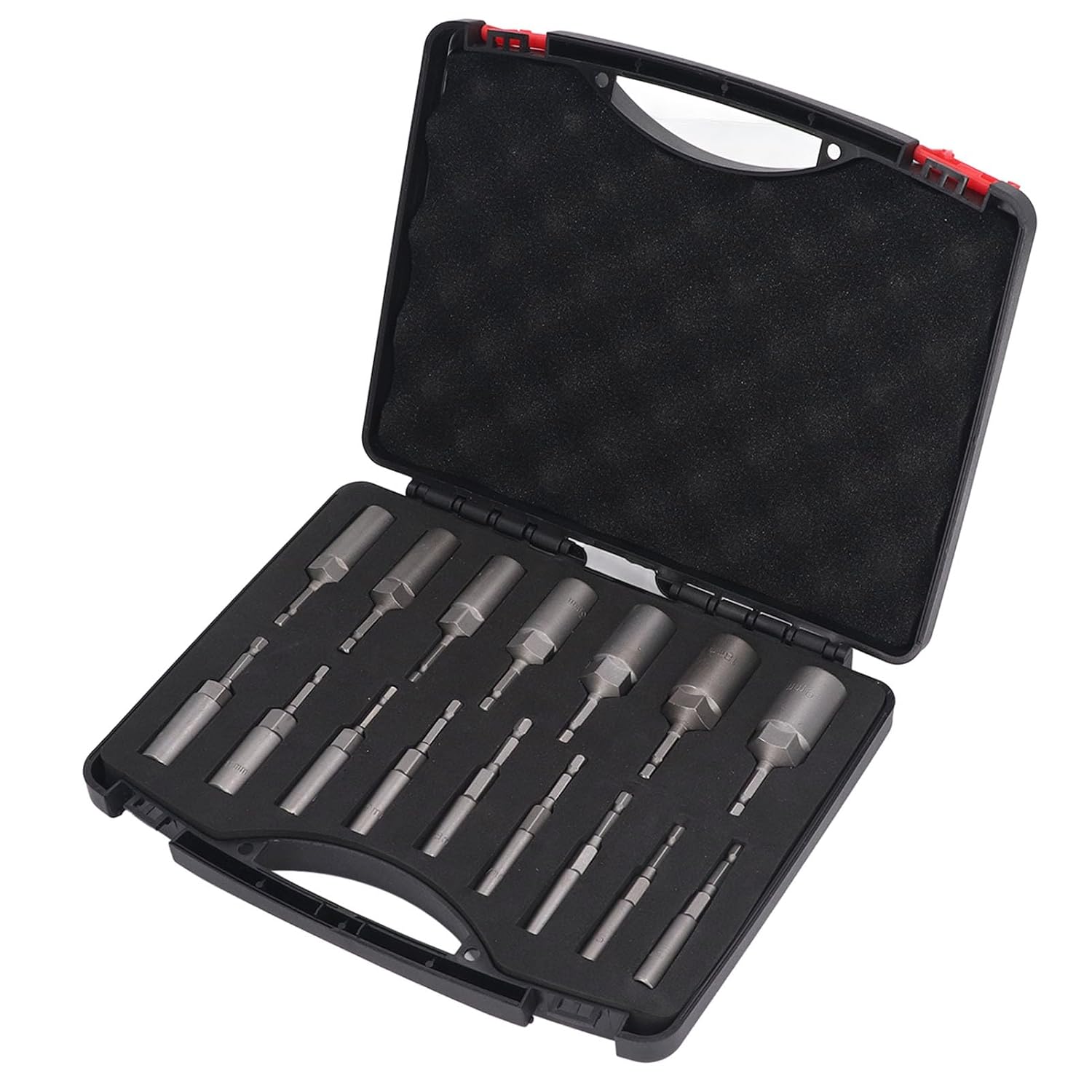 3NH® Deep Socket Assortment, Multi Specifications 16PCS Hex Shank Steel ...