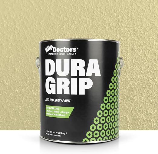 Dura Grip Anti-Slip Paint (Sand, Gallon) for Concrete, Wood, Tile and ...