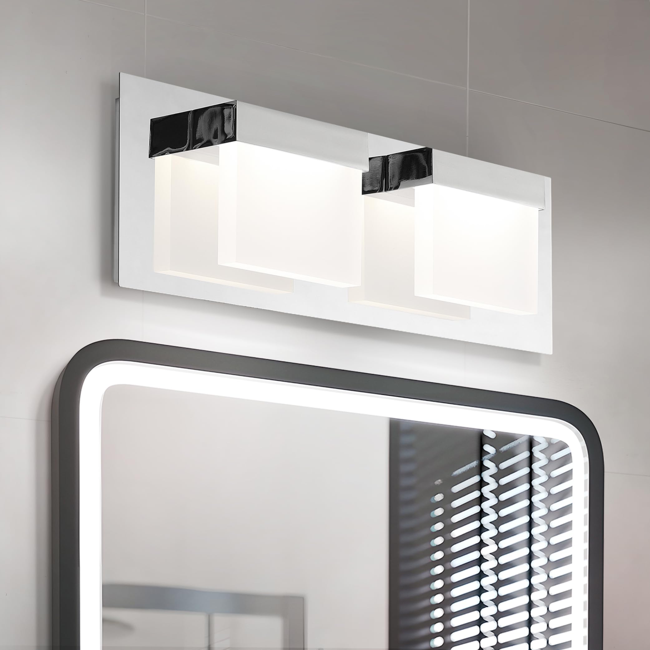 Amazon.com: ASD 2 Light 15 Inch LED Bathroom Vanity Light - Modern ...