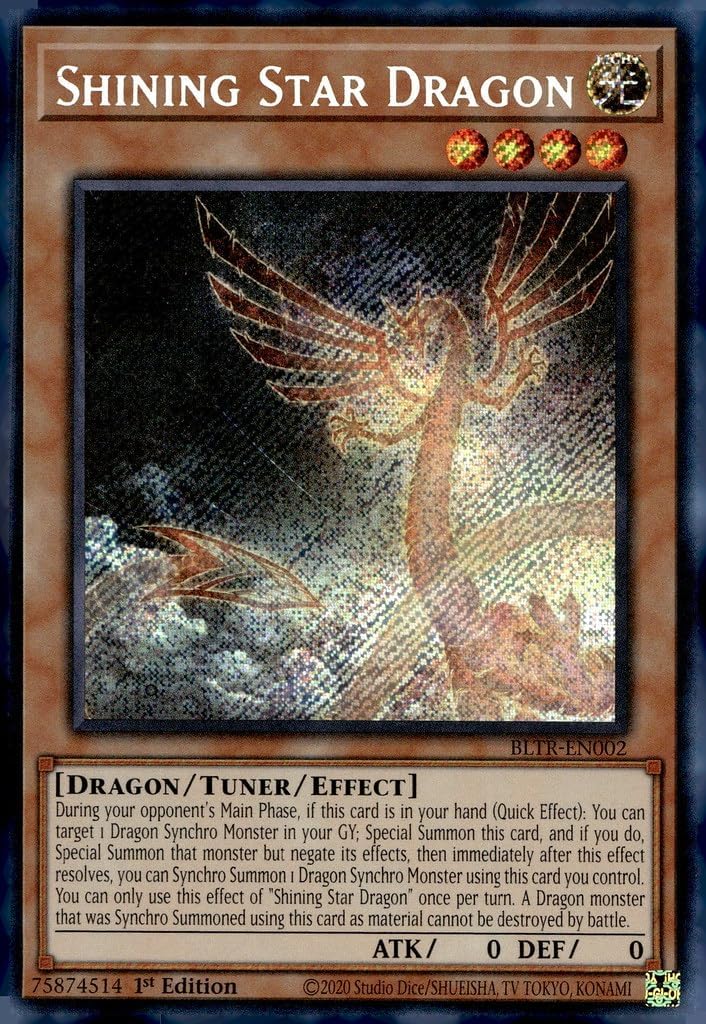 Amazon.com: Shining Star Dragon - BLTR-EN002 - Secret Rare - 1st Edition