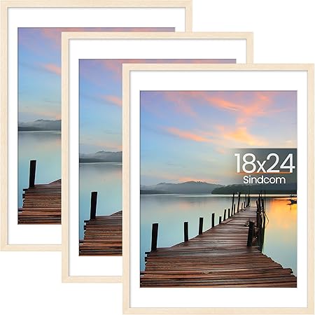 Amazon.com - Sindcom 18x24 Poster Frame 3 Pack, Picture Frames with ...