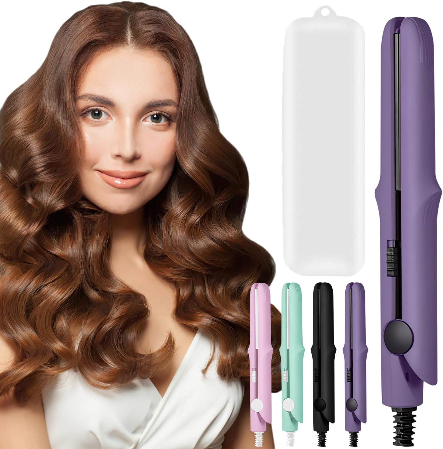 Amazon.com : Mini Dual-purpose Curling Iron for Short Hair, 2-in-1 Mini ...